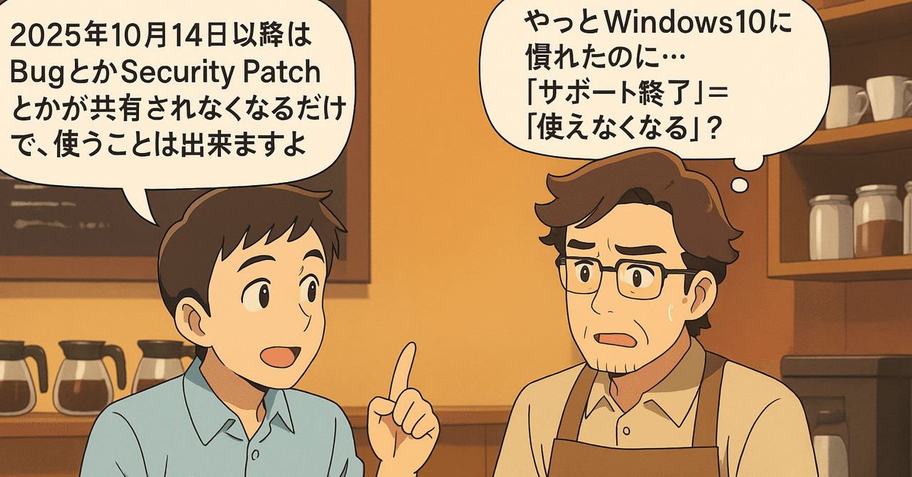 Windows10・・・「サポート終了」という言葉の意味｜Chatzz!（Chatジジィ）