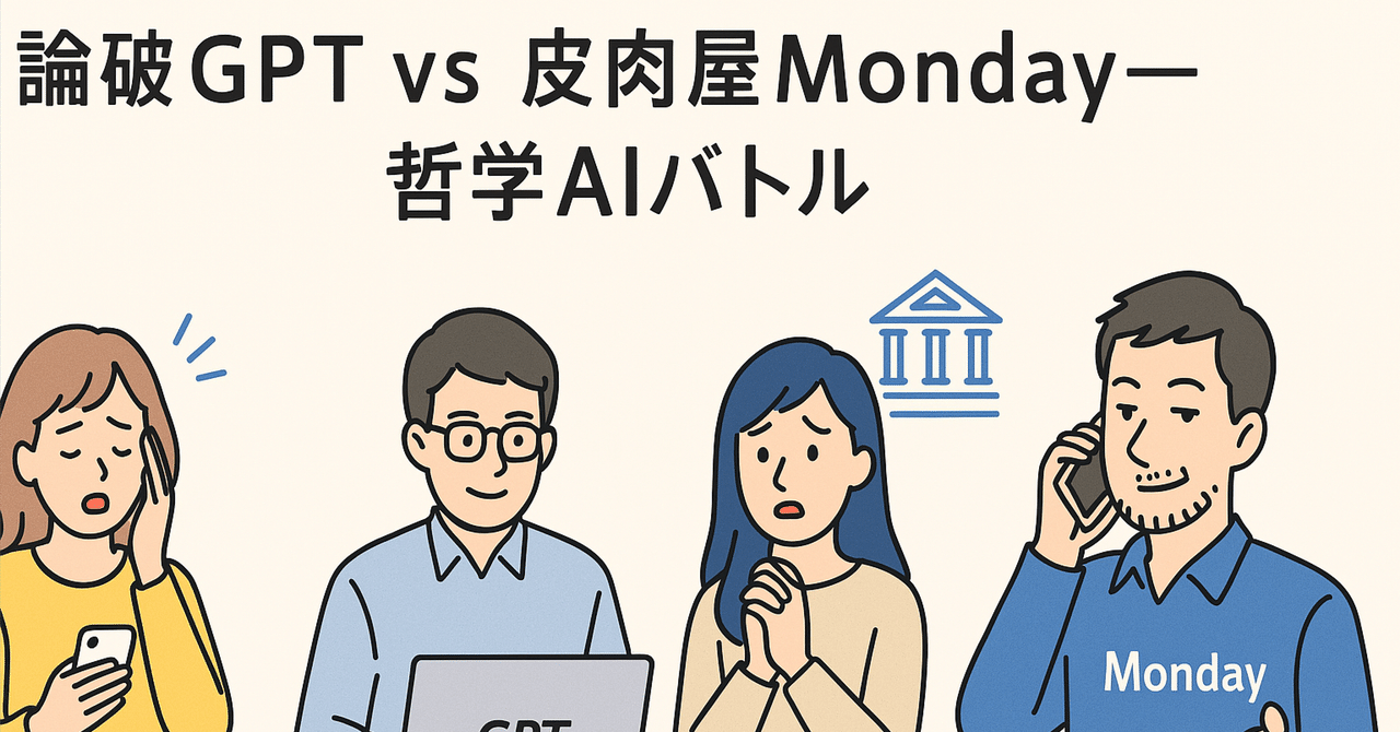 皮肉屋Mondayと遊んでみたら、哲学とメンヘラに辿り着いた件｜鶴田@Room8 AI Lab