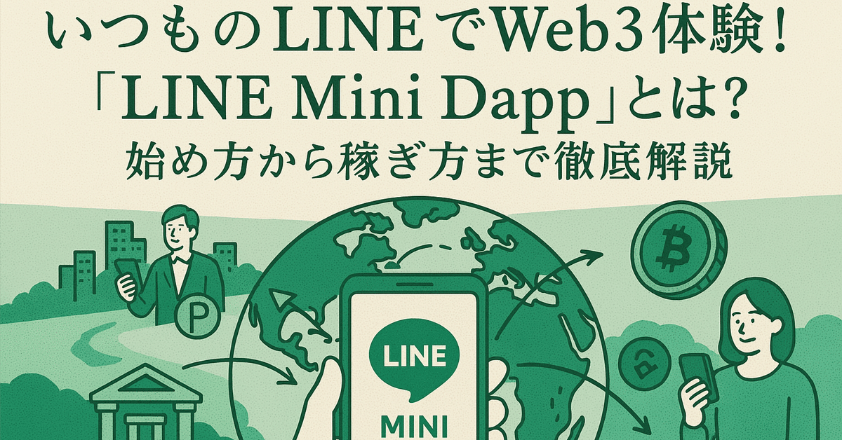 いつものLINEでWeb3体験！「LINE Mini Dapp」とは？ 始め方から稼ぎ方まで徹底解説｜農情人