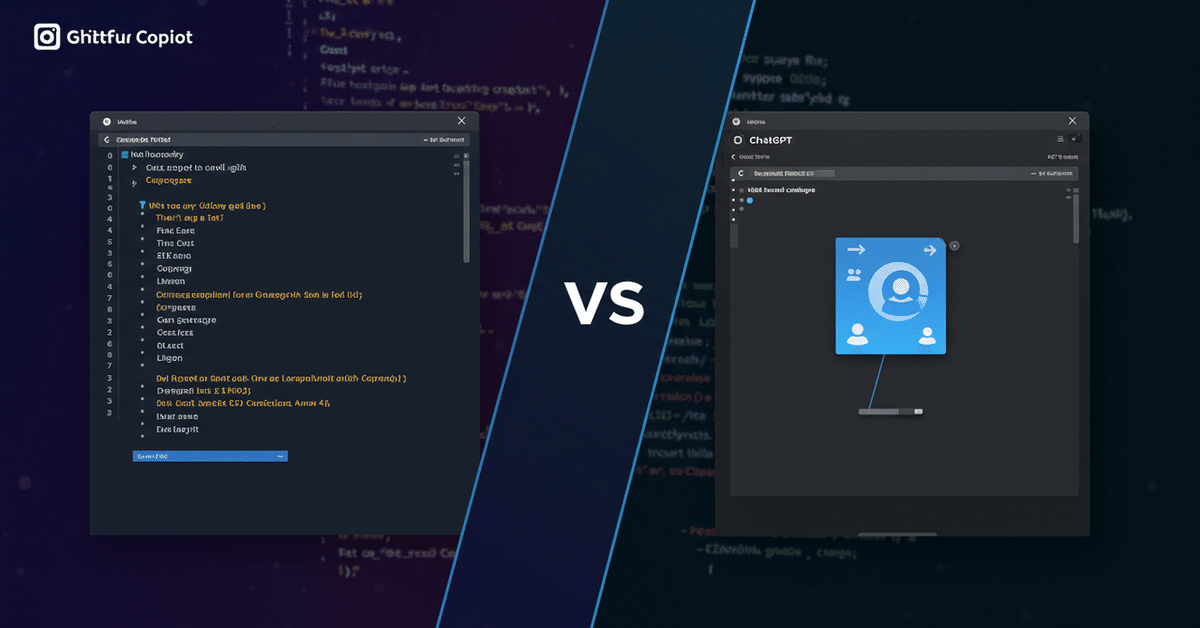 GitHub CopilotとChatGPTの決定的な違い7つ｜用途別比較2025｜NAOYA