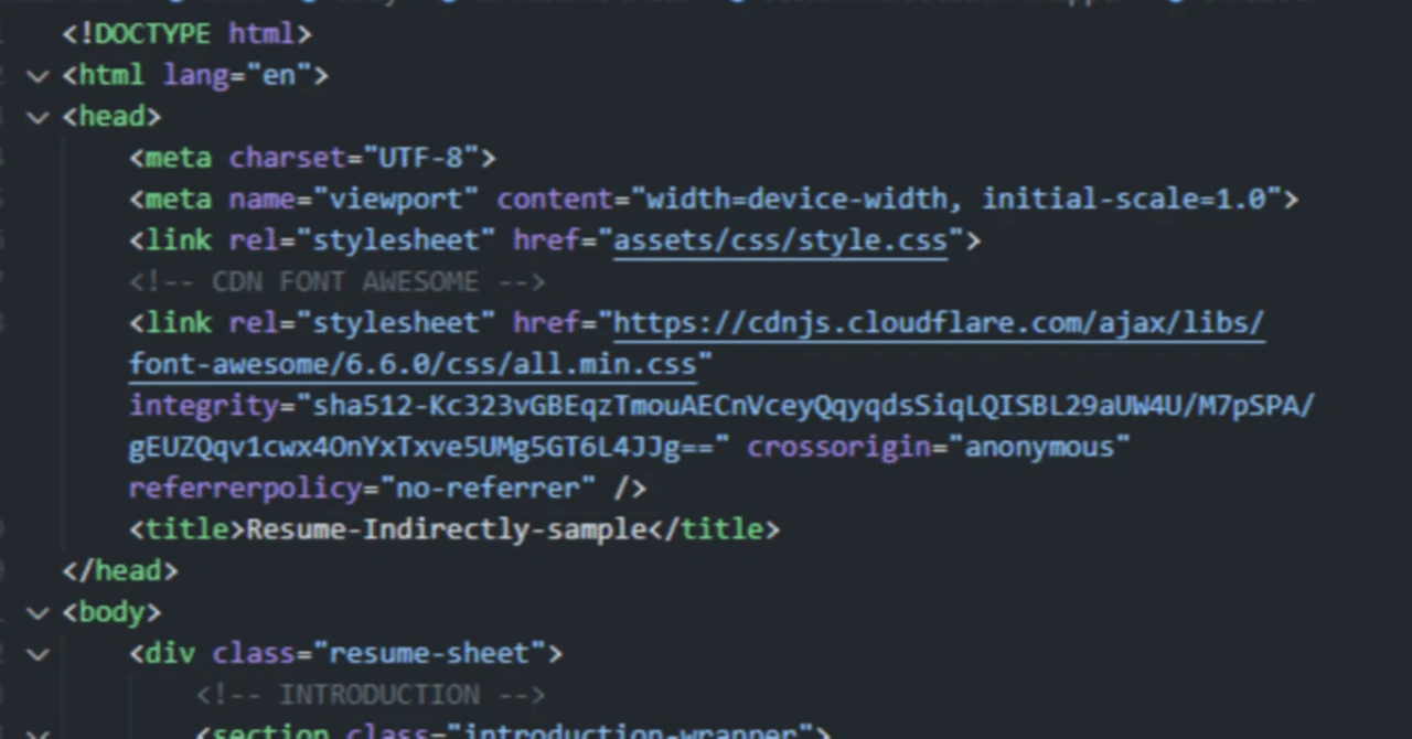 Design with HTML/CSS ⑥Resume-Indirectly-sample｜Chill