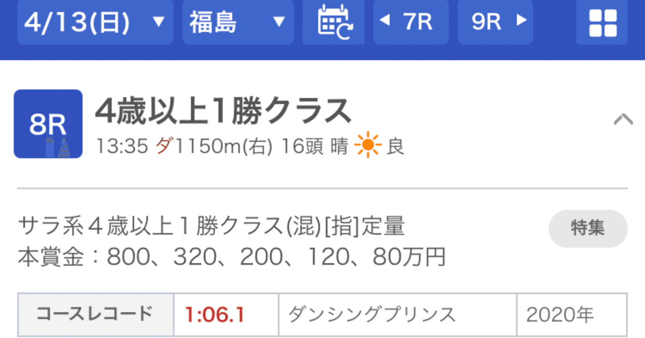 4/13（日）🍓福島8R🍓中央競馬予想🍓13:35⏰【SS】｜よう競馬予想🥕2025