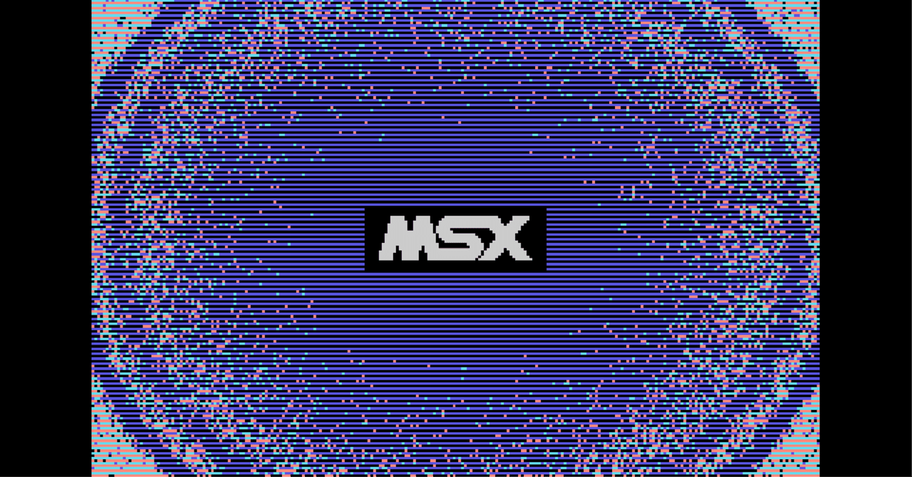 MSX1風画像 4色使った誤差拡散グラデーション｜Harayoki
