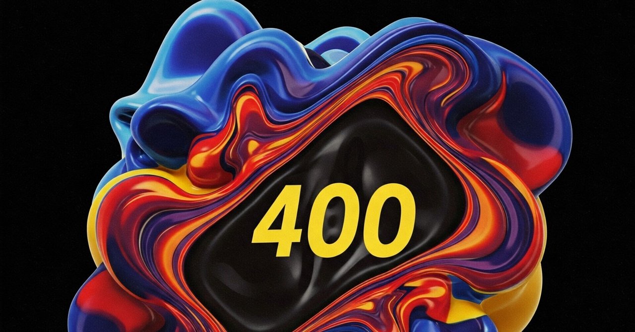 Noteのフォロワー400人達成｜TWLV32