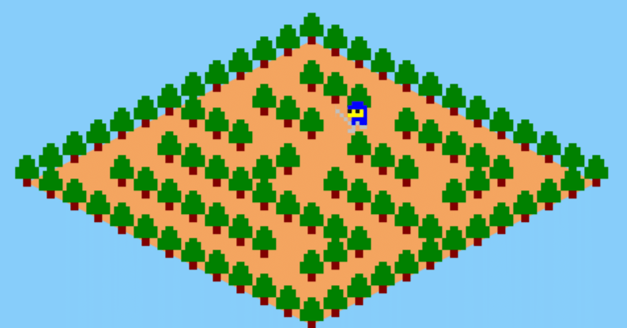 次の連載に向け、3D空間を2Dで表現するアイソメトリックMAPを試作｜shioa