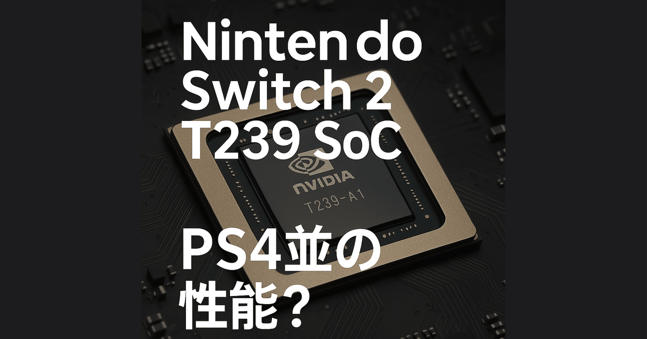 期待でしかないNintendo Switch 2！！搭載されるT239プロセッサ、その性能に迫る！｜TechNote Lab -テックノートラボ-