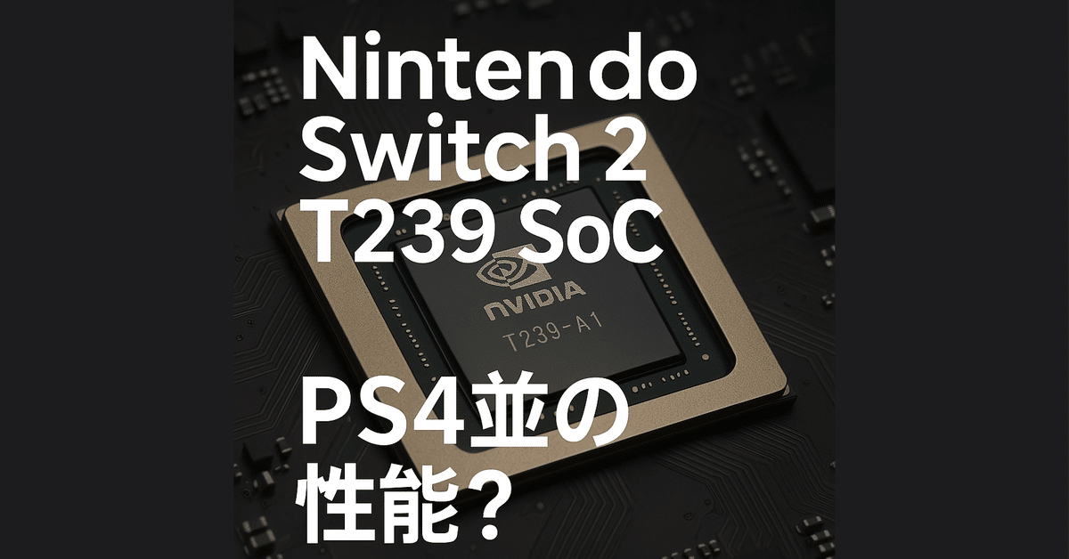 期待でしかないNintendo Switch 2！！搭載されるT239プロセッサ、その性能に迫る！｜TechNote Lab -テックノートラボ-