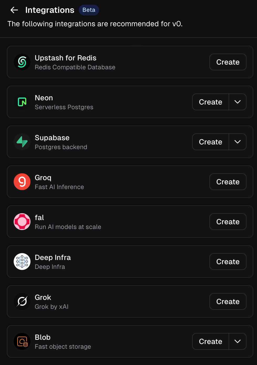 v0 / vercel の新しくできたIntegrationsメニューに、Grokなど複数のAIがバインドできるようになっています！しかもAPI-KEY自動設定です! つまり、あなたのアプリに ...