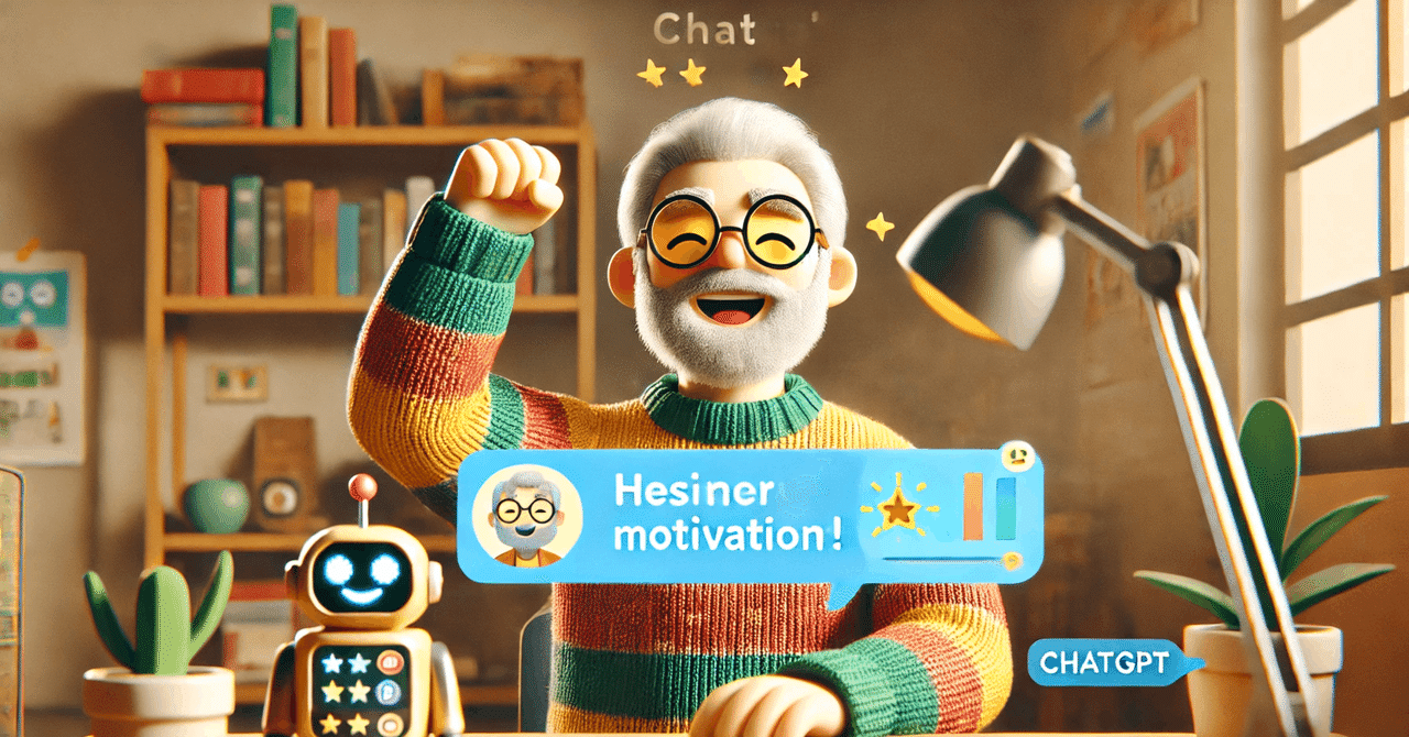 モチベーションUpのためにChatGPTに褒めて貰う（自己満足を得る）｜Chatzz!（Chatジジィ）