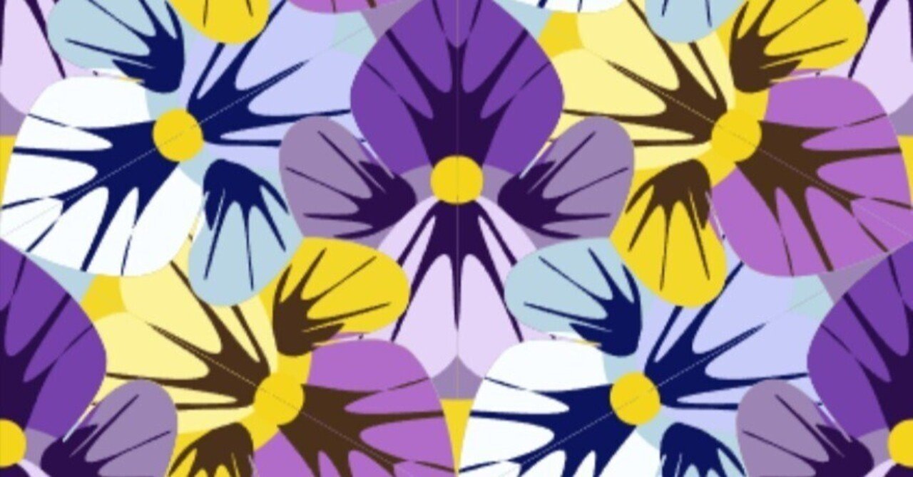 【きまぐれテキスタイル】多面体の囁き、心に響く色彩 - ビオラ｜mythtic bloom & beast