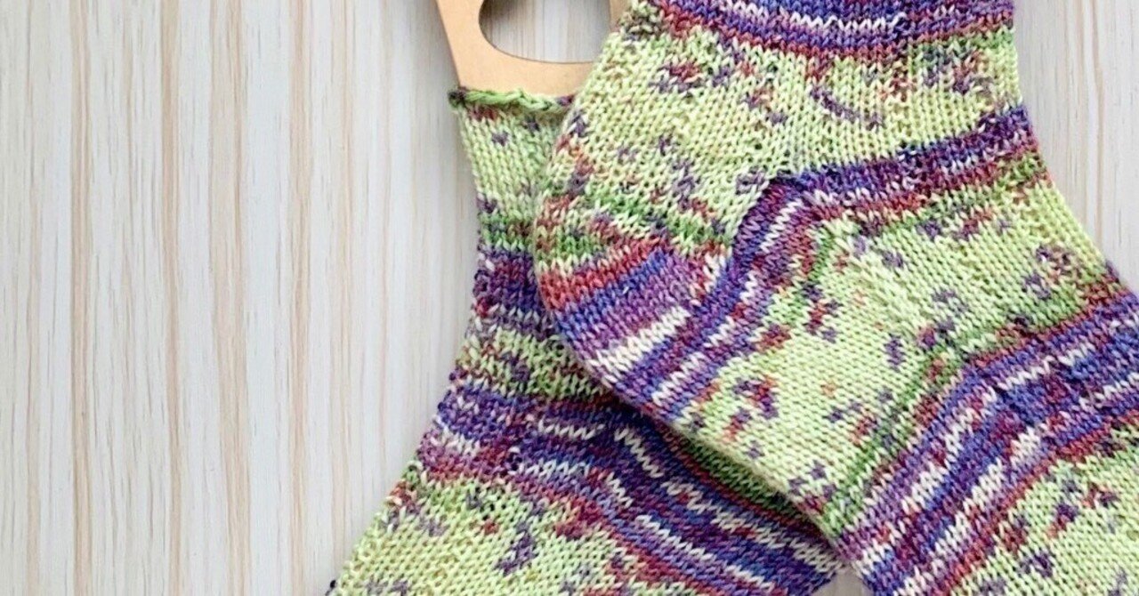 opal新作『Aquarell』で編みました♡｜cotto mou/心躍る手編み靴下作家の備忘録