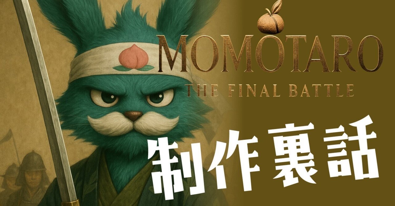 #441 新作AI動画「MOMOTARO THE FINAL BATTLE」裏話｜染屋 周吾