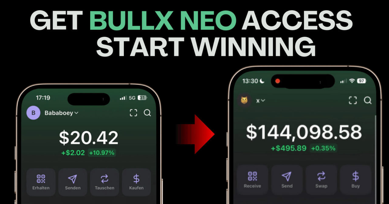 BullX NEO アクセスコード使用手順：2025年最速のミームコインスナイパーをアンロック｜MRINS1DER