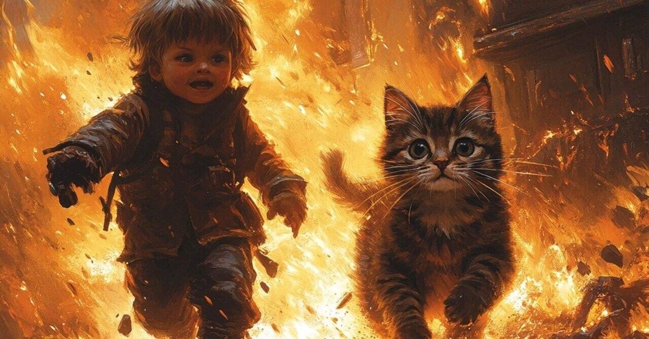 終焉の街で、きみと : AIイラスト｜Yushi