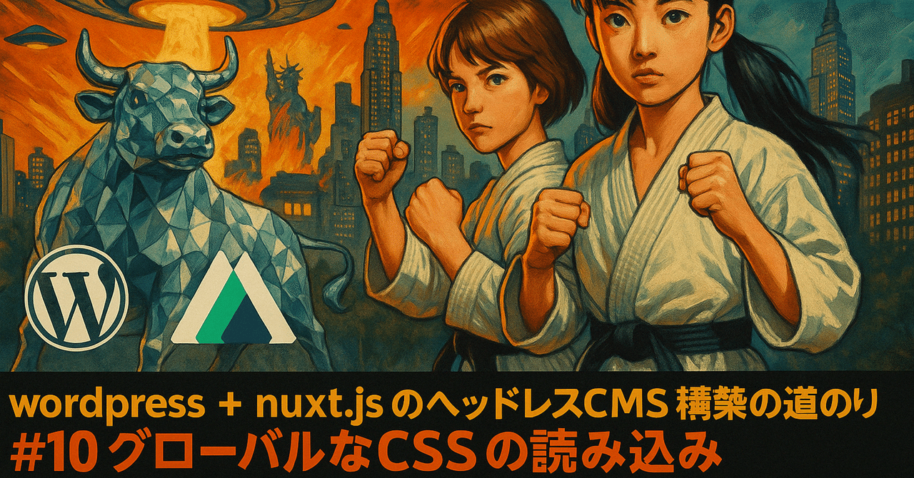 wordpress + nuxt.jsのヘッドレスCMS構築の道のり #10 グローバルなCSSの読み込み｜royaltrux
