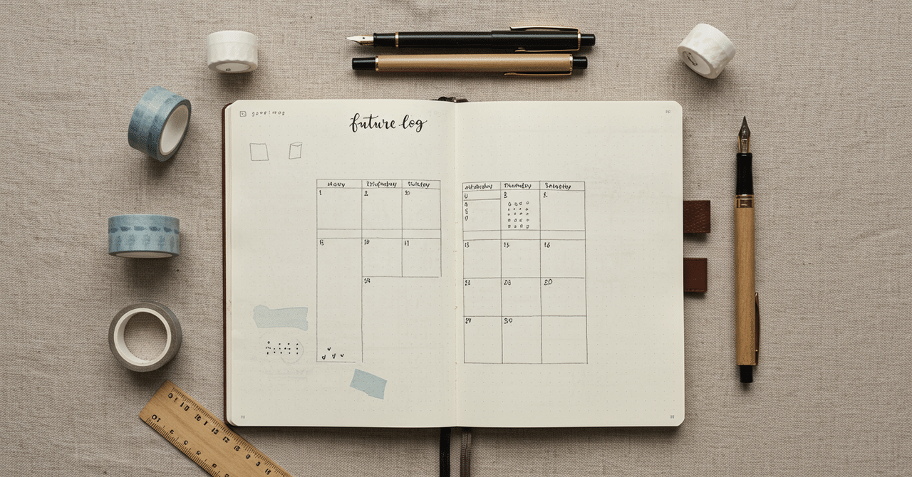 フューチャーログの書き方5ステップ｜2025年版シンプルで使える実例集｜Bujo部