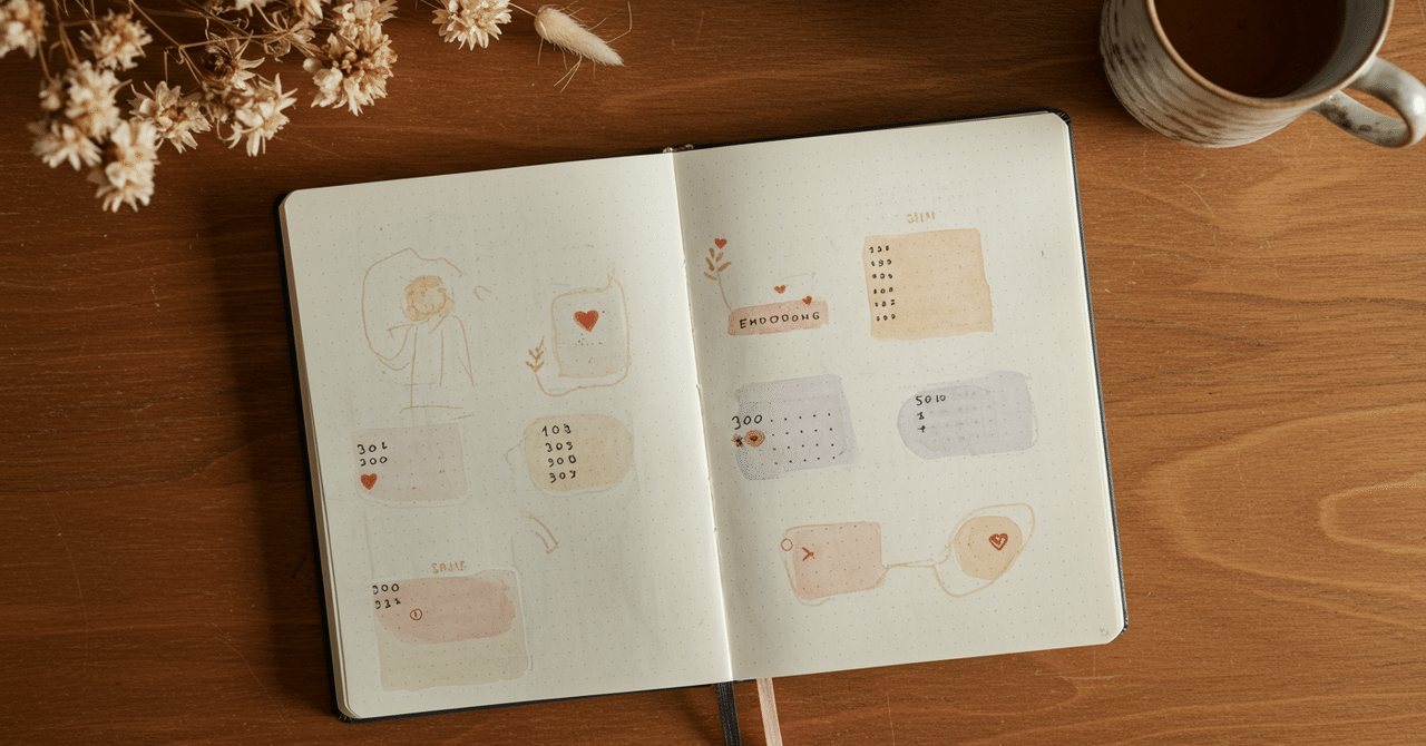 バレットジャーナルで感情を記録する3つの方法｜心の整理術｜Bujo部