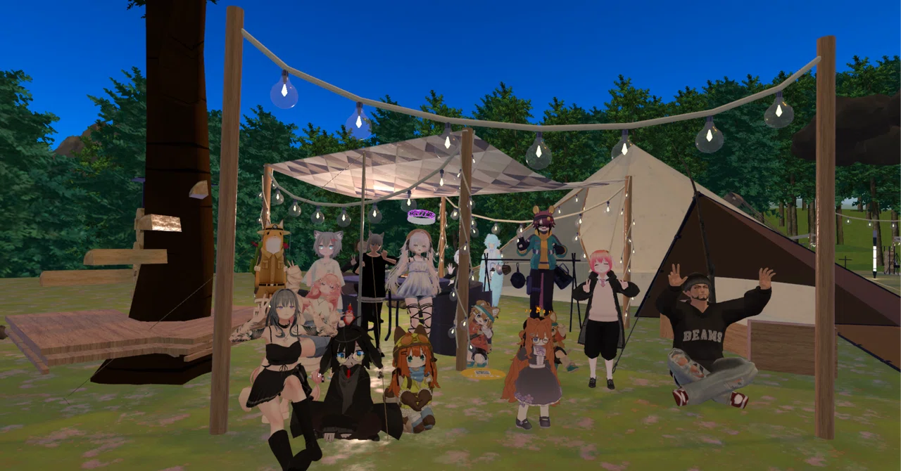 4月後半の『Virtual Camp Night』@VRChat｜ミィたん