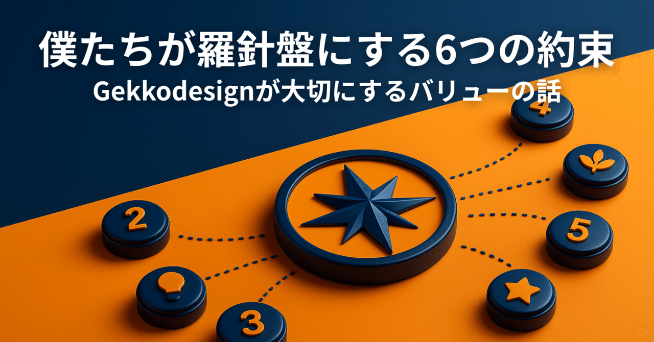 僕たちが羅針盤にする6つの約束 - Gekkodesignが大切にするバリューの話【#1-16】｜水口雅月｜越境思考×AIの研究家