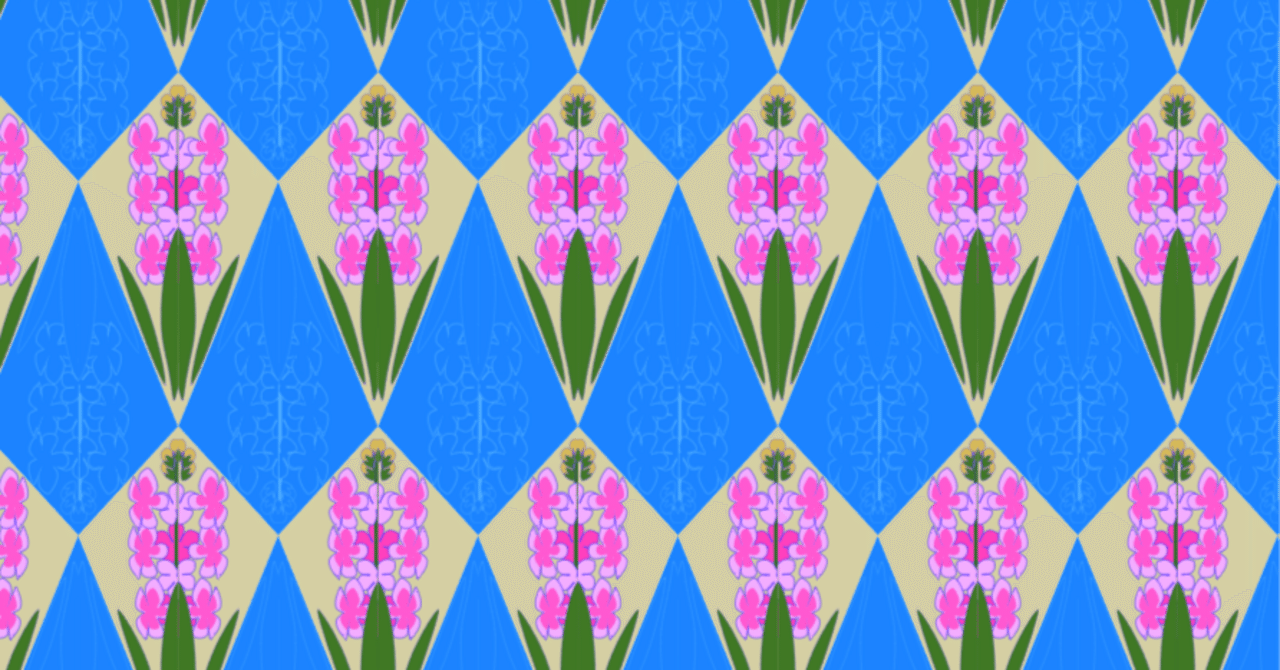 【きまぐれテキスタイルデザイン】まっすぐに伸びる、優しいストック｜mythtic bloom & beast