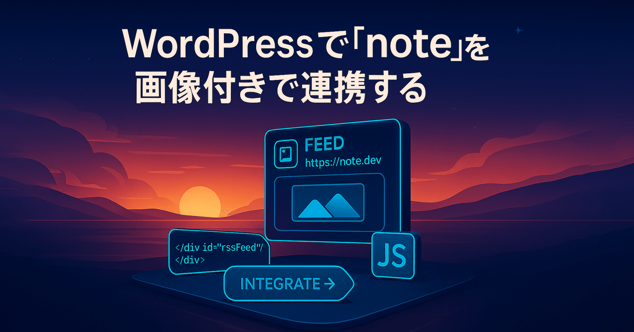WordPressで「note」マガジンを画像付きで連携する方法（2025年版）｜長井春