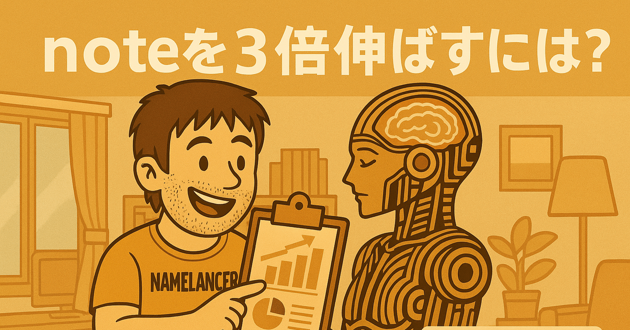 note開始10日で“中央値3倍”マーケ歴20年＆CMO経験者の僕が実践した伸びる為の設計と思考｜広告代理店を卒業したら、名前で飯が食えるようになった人