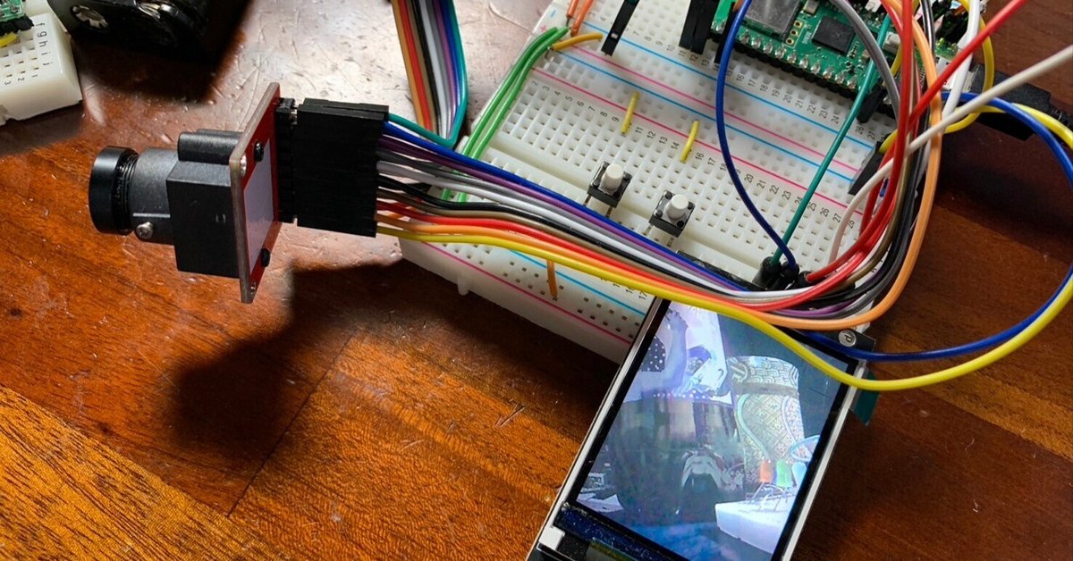 【Pico w】OV2640カメラ画像をST7789のTFT液晶にリアルタイムで表示（CircuitPython）｜硫黄島neko