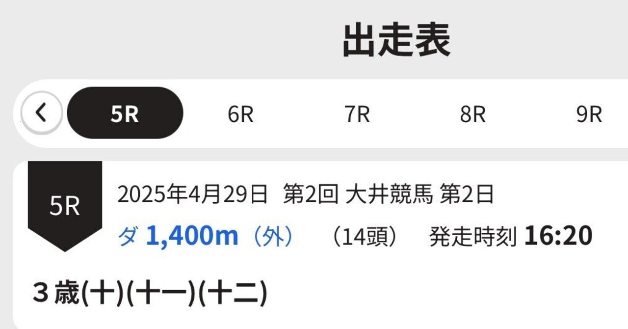 本日の本気勝負レースは大井5R（16:20発走）、6R（16:55）の連続勝負2本セットです‼️｜競馬【調教屋】しゅんいち
