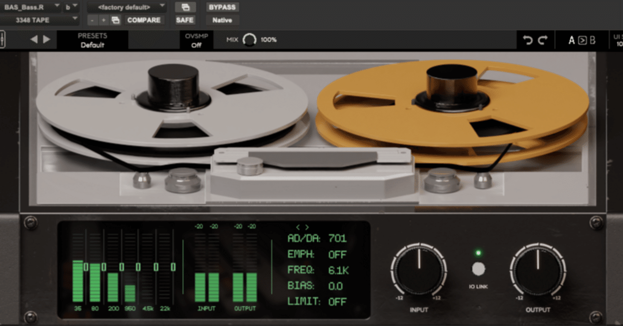 【週刊プラグインレビュー】MIXLAND / 3348 TAPE｜伊永拓郎