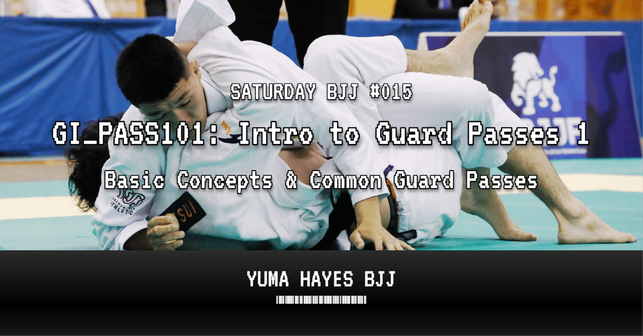 【柔術#15】パスガード基礎：基本原理と分類 + ルースパス 1｜Yuma Hayes