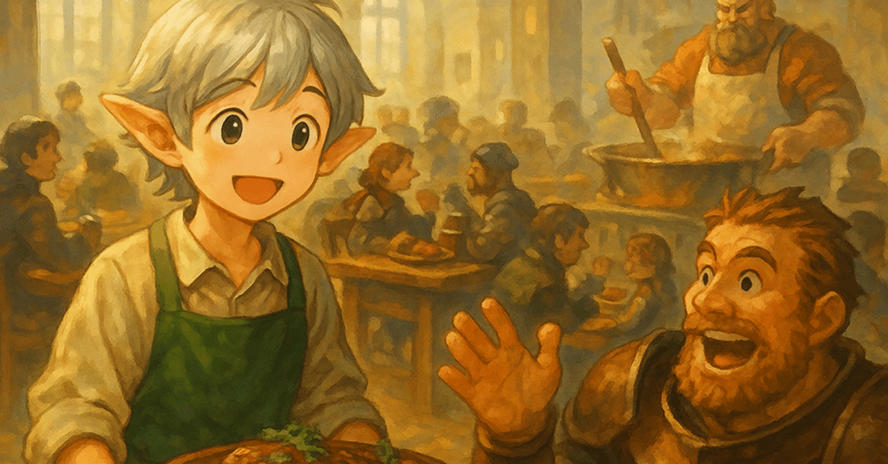 今日の昼食 ～大食堂ベル・ルミエールの昼下がり～｜chiba nobu