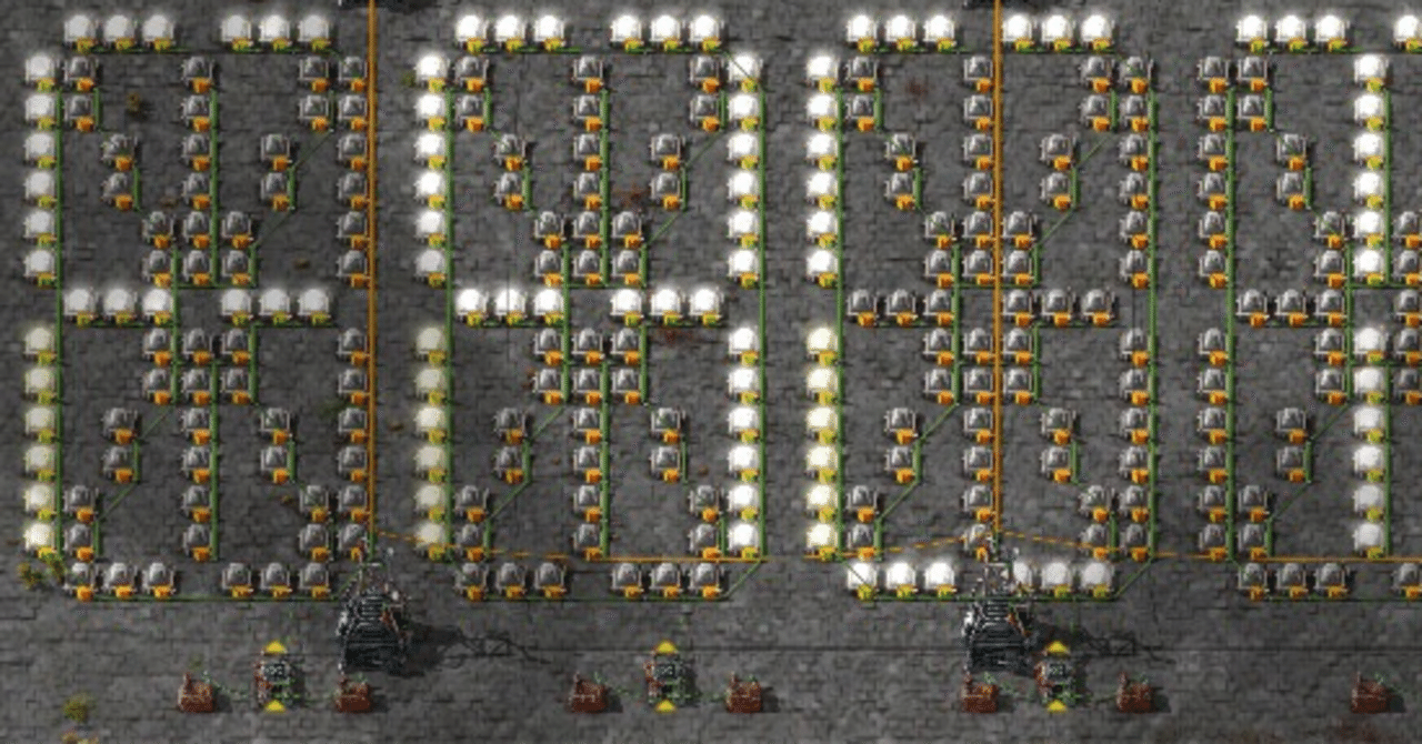 factorio Switchでも出来る16セグメントのデジタル英字表示（Mod無し）｜aki_ok