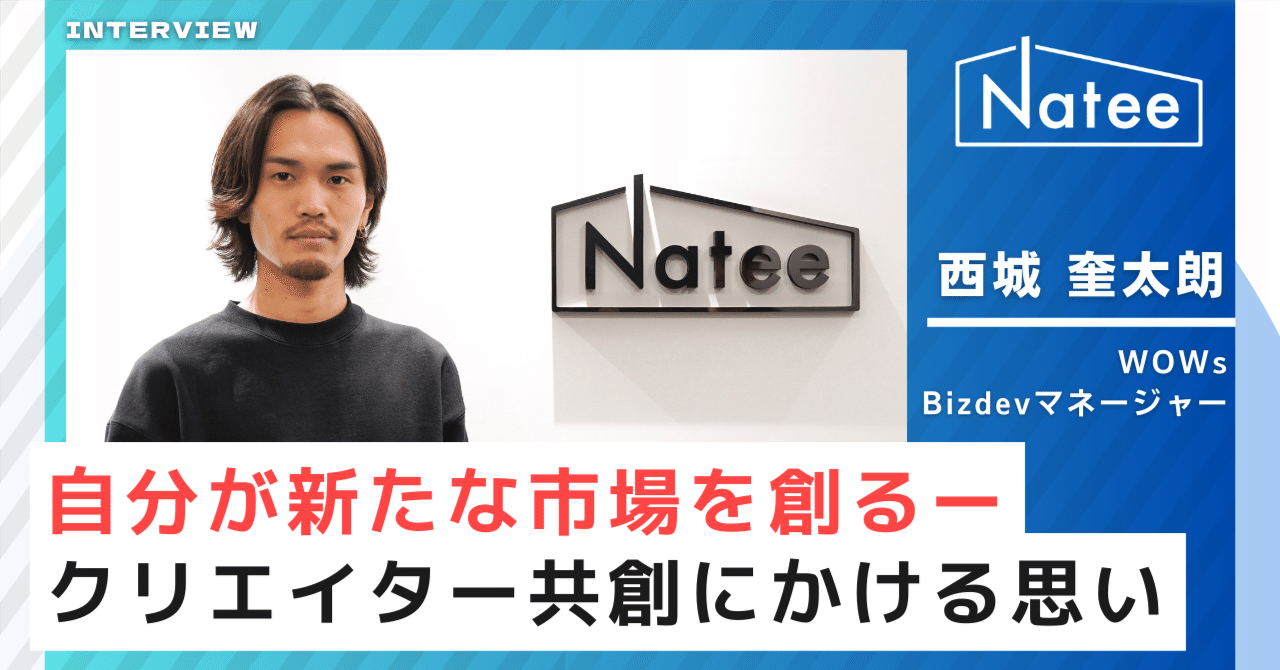 目指すはクリエイターの価値最大化。事業にレバレッジを効かせるBizDevのミッションと組織への思い｜Natee（ナティ）公式note