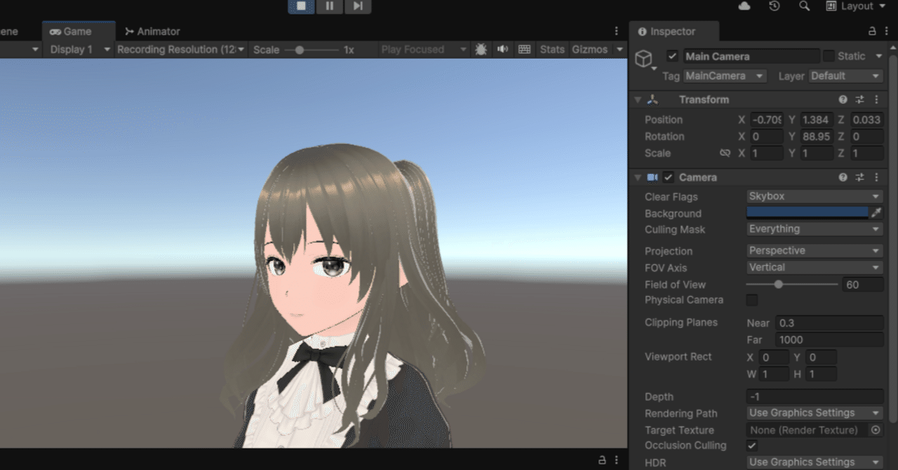 VRoidで作ったキャラクターをUnityで自動リップシンク｜ぶたうし