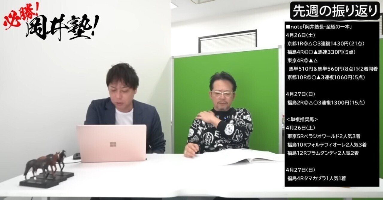 5月4日(日)京都開催の午前勝負は2r(1035)より3番セットじゃ‼️|【中央競馬】岡井塾長・至極の一本