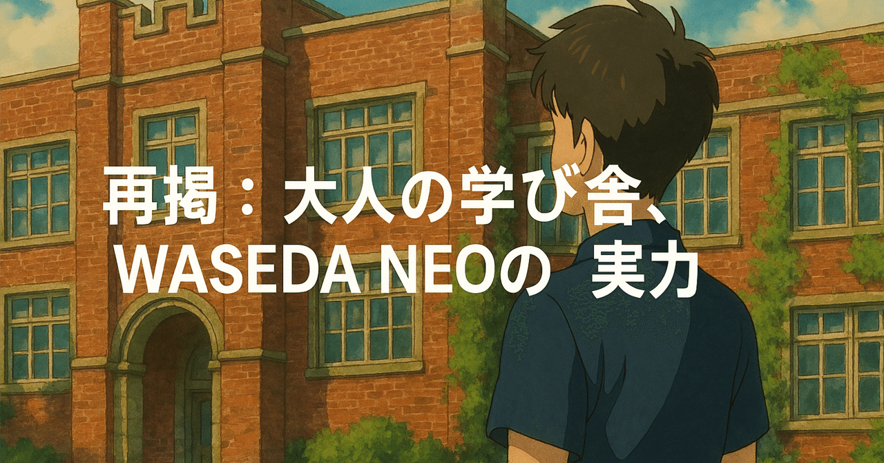 再掲：大人の学び舎、WASEDA NEOの実力｜世の中のコミュニティ比較まとめ「コミュニティ図鑑」