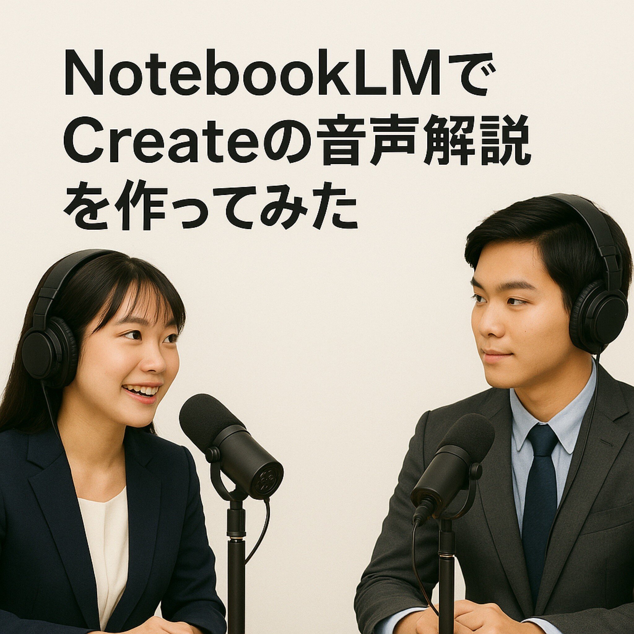 NotebookLMでCreateの音声解説を作ってみた｜Shun Tsukamoto