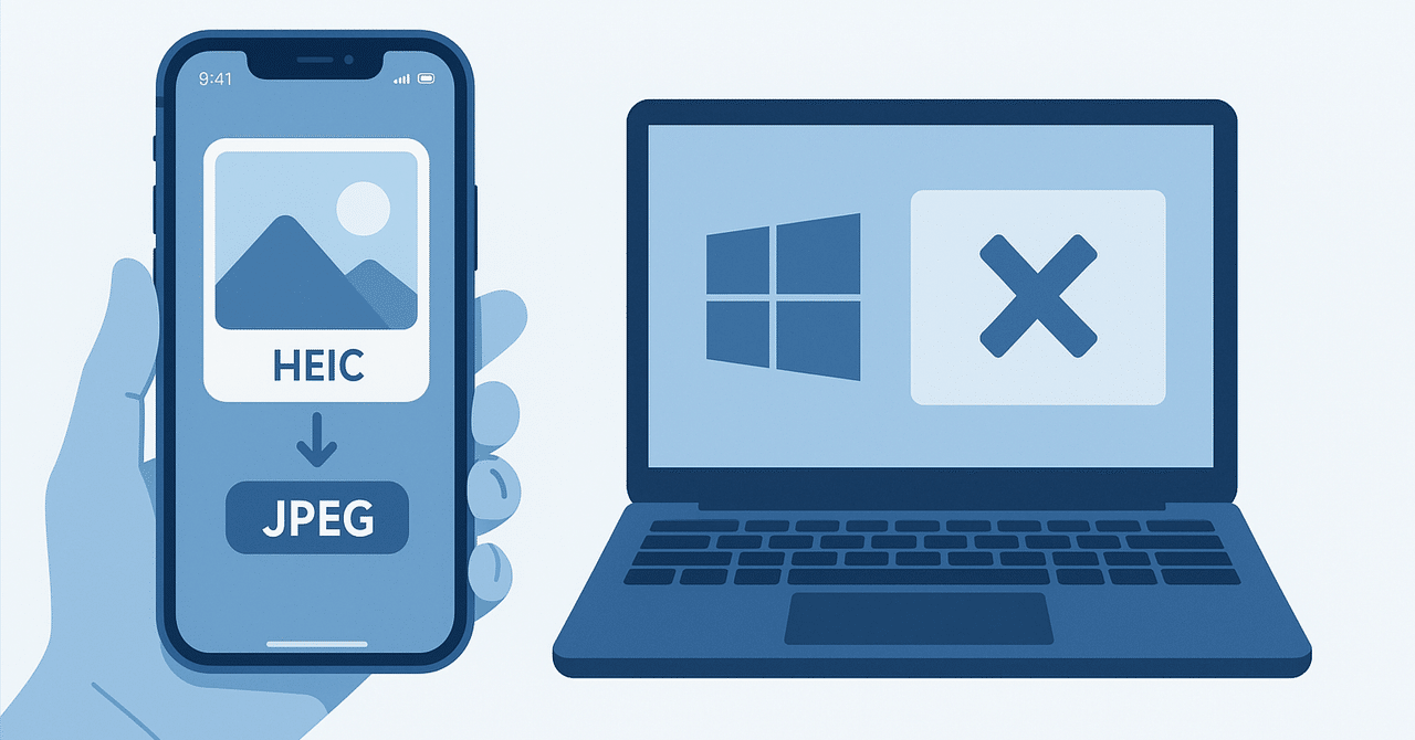 iPhoneで撮影した写真がWindowsで開けない…HEICを無料でiPhone単体で一発JPEG変換する方法｜デジらく｜アラサー男子が買ってよかったもの・お得シェア(ガジェット多め)