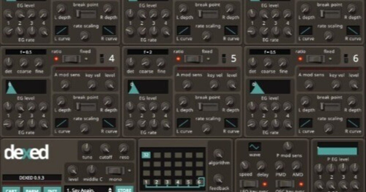 DX7を再現したフリーのVSTプラグイン｜DIGLOOPS@DTM情報