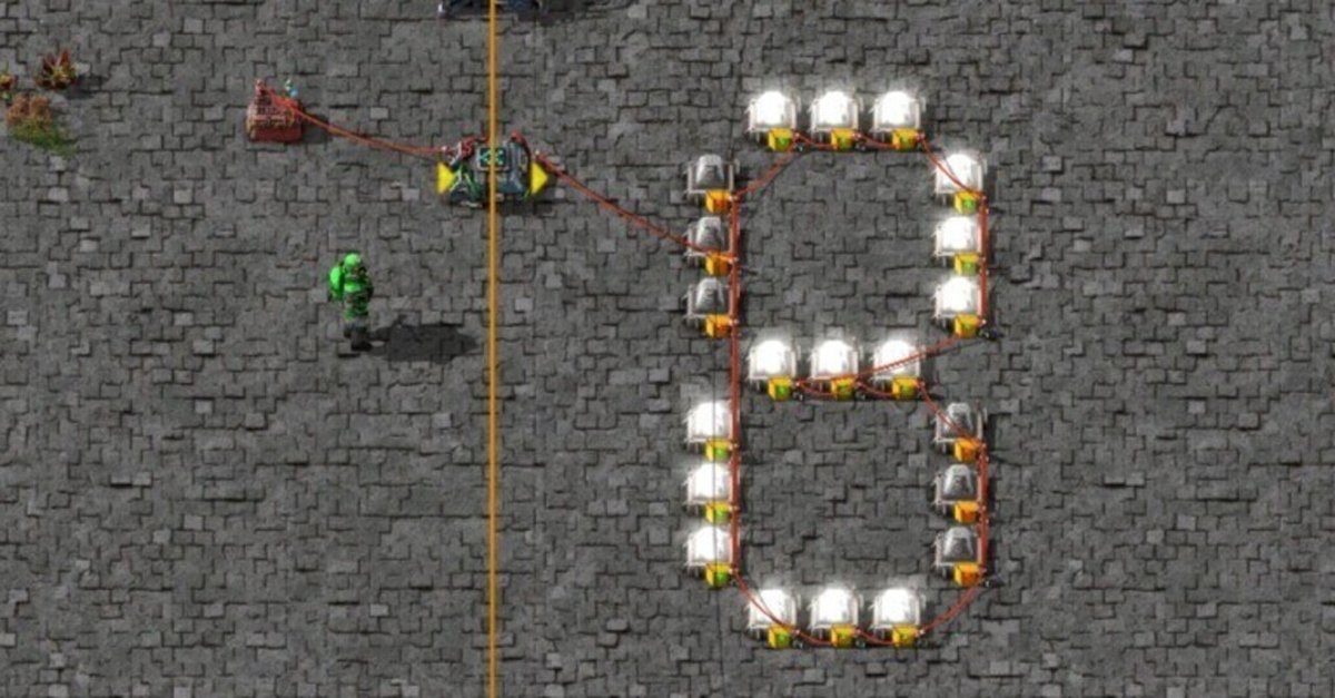 factorio Switchでも出来る7セグメントのデジタル表示（Mod無し）〜その2｜aki_ok