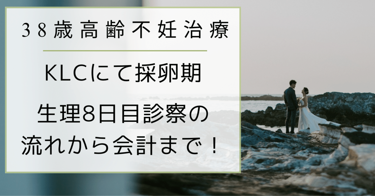 【KLC採卵期】AMH2.7生理8日目診察の流れと処方薬、会計までl 38歳高齢不妊治療奮闘記！｜Fire | 38歳KLCにて4BA胚移植②心拍確認待ち！
