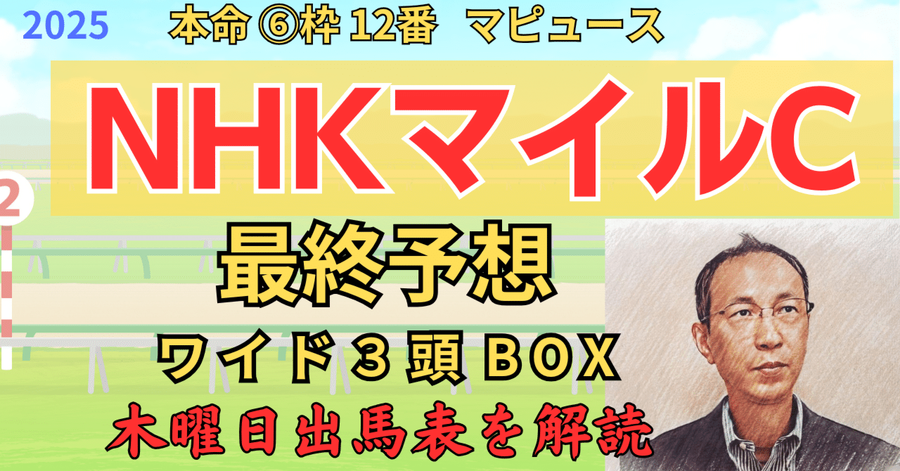 出目連動で枠連⑤－⑥（代用）的中！ 「NHKマイルカップ 2025 ワイド3頭BOX3点 予想」 #nhkマイルc｜競馬検証室ラッキ