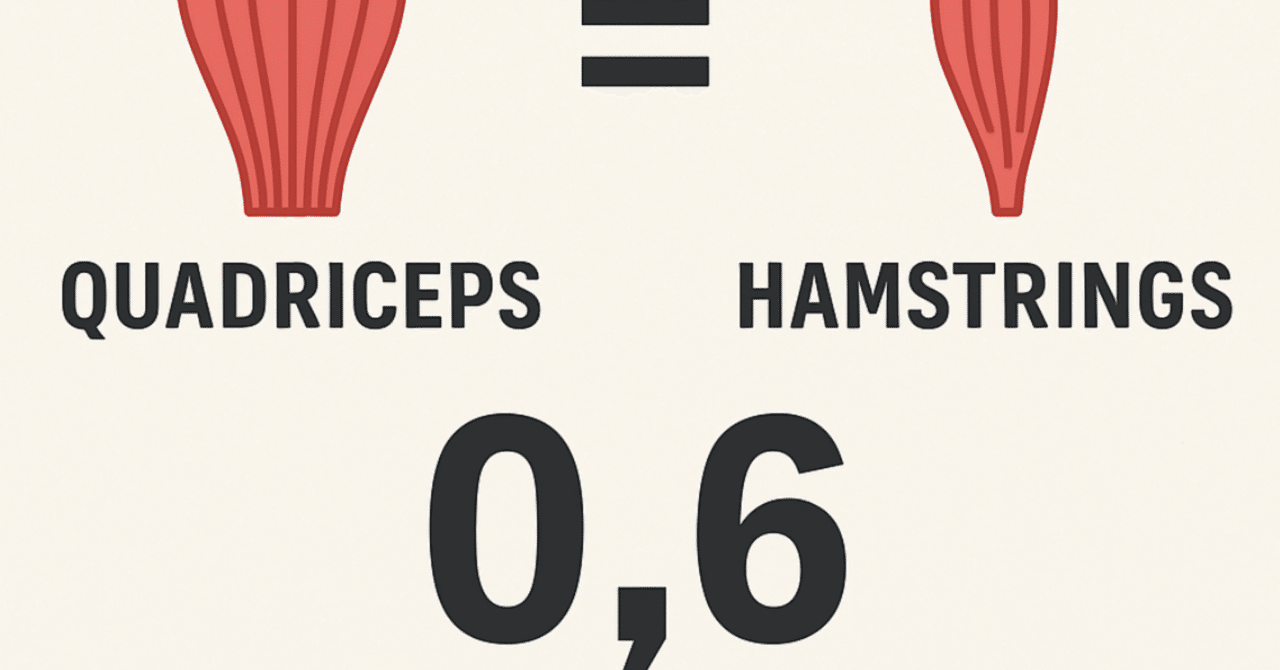Hamstring to Quadriceps ratio, H/Q比｜土方元【SAKASA】