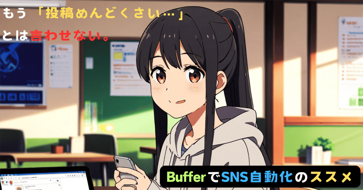 もう「投稿めんどくさい…」とは言わせない。BufferでSNS自動化のススメ｜AI副業検証中