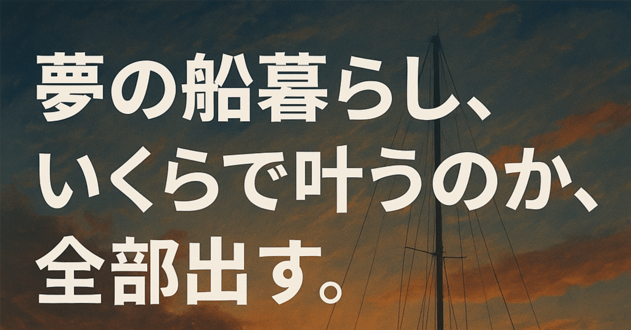 夢と金の狭間 — 船暮らし、何にいくらかかって、今どうなってるか、ぜんぶ出す。｜YUNO/大航海時代DAO