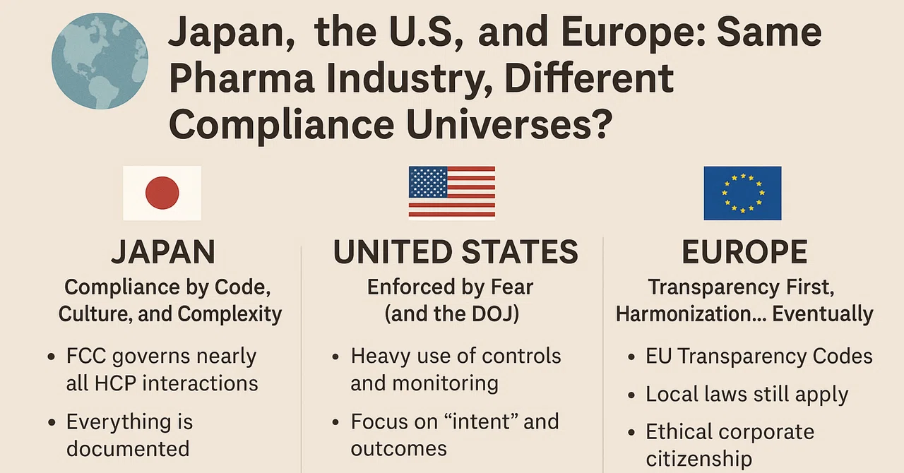 Japan, the U.S., and Europe: Same Pharma Industry, Different Compliance ...