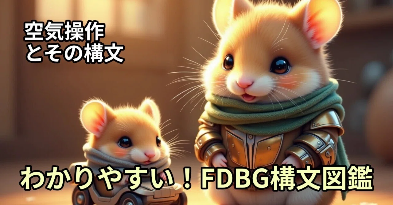 わかりやすい！FDBG構文図鑑：空気操作とその構文｜spinat