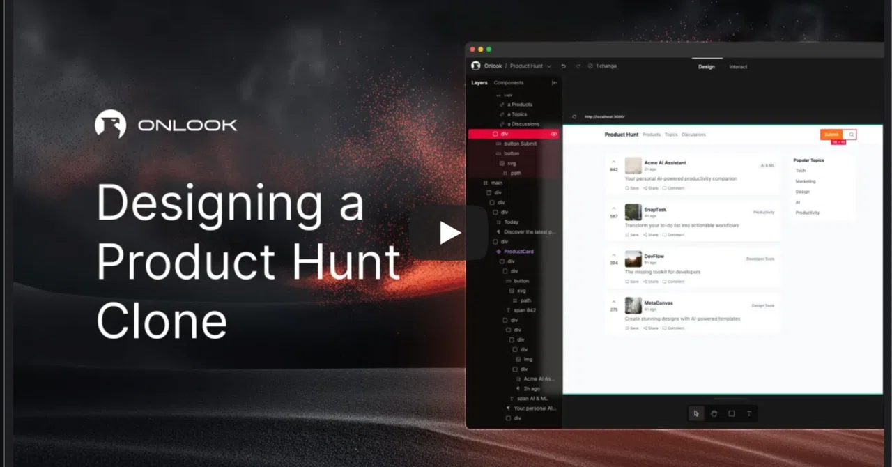 【レビュー】デザイナー版Cursor「Onlook」を1ヶ月使ってみた感想｜tomco