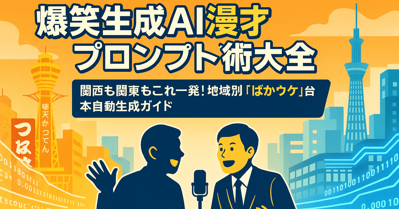 爆笑生成AI漫才プロンプト術大全｜hirokaji