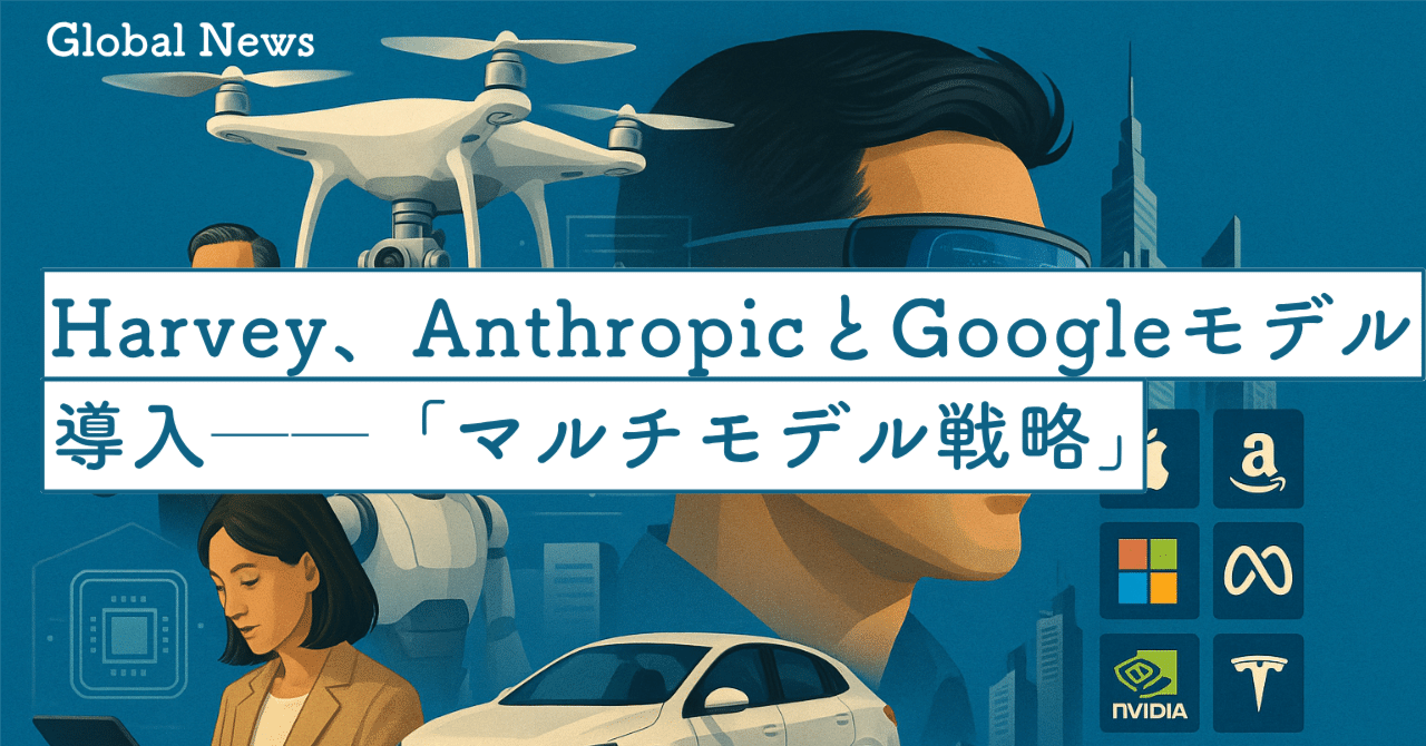 Harvey、ついにAnthropicとGoogleモデル導入──「マルチモデル戦略」が示すAI法務の進化｜SecondWave